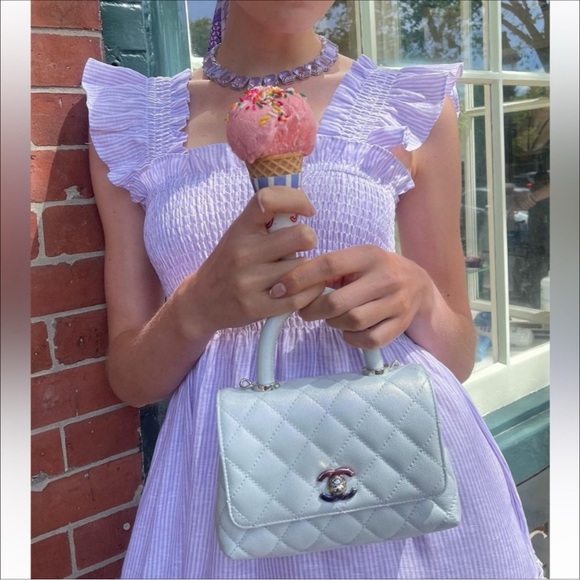 Hill House | Dresses | Hill House Ellie Nap Dress In Lilac Stripe Linen Xxs | Poshmark